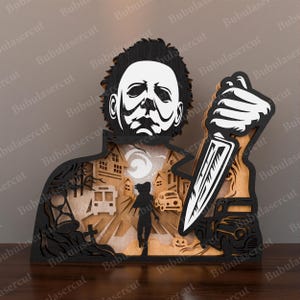Horror Character Halloween Multilayers Laser Cut File, Horror ...