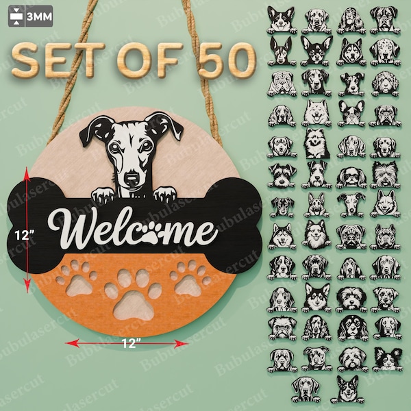 Dog Welcome Sign - Etsy UK