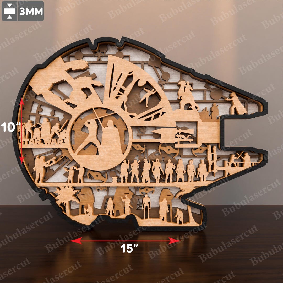 Movie Characters Multilayers Laser Cut File, Characters Multilayers ...