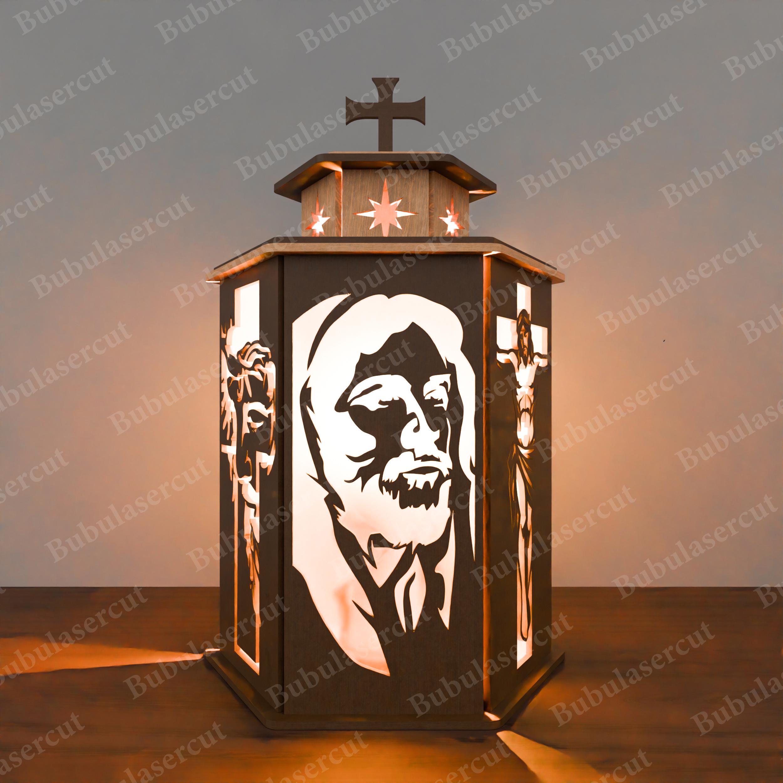 Christ Lantern Laser Cut Svg | Jesus Lantern Christian Lantern ...