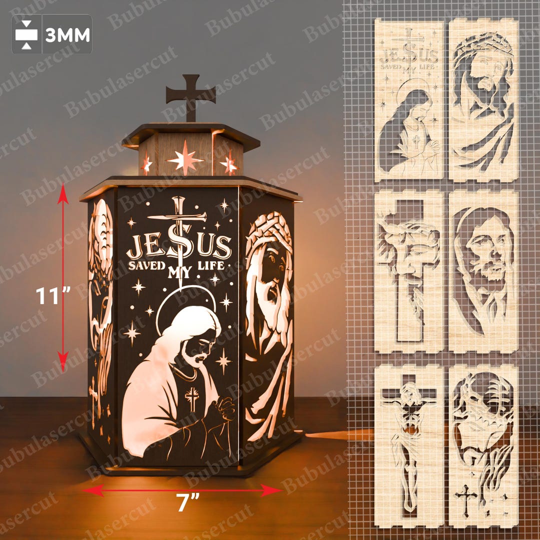 Christ Lantern Laser Cut Svg | Jesus Lantern Christian Lantern ...