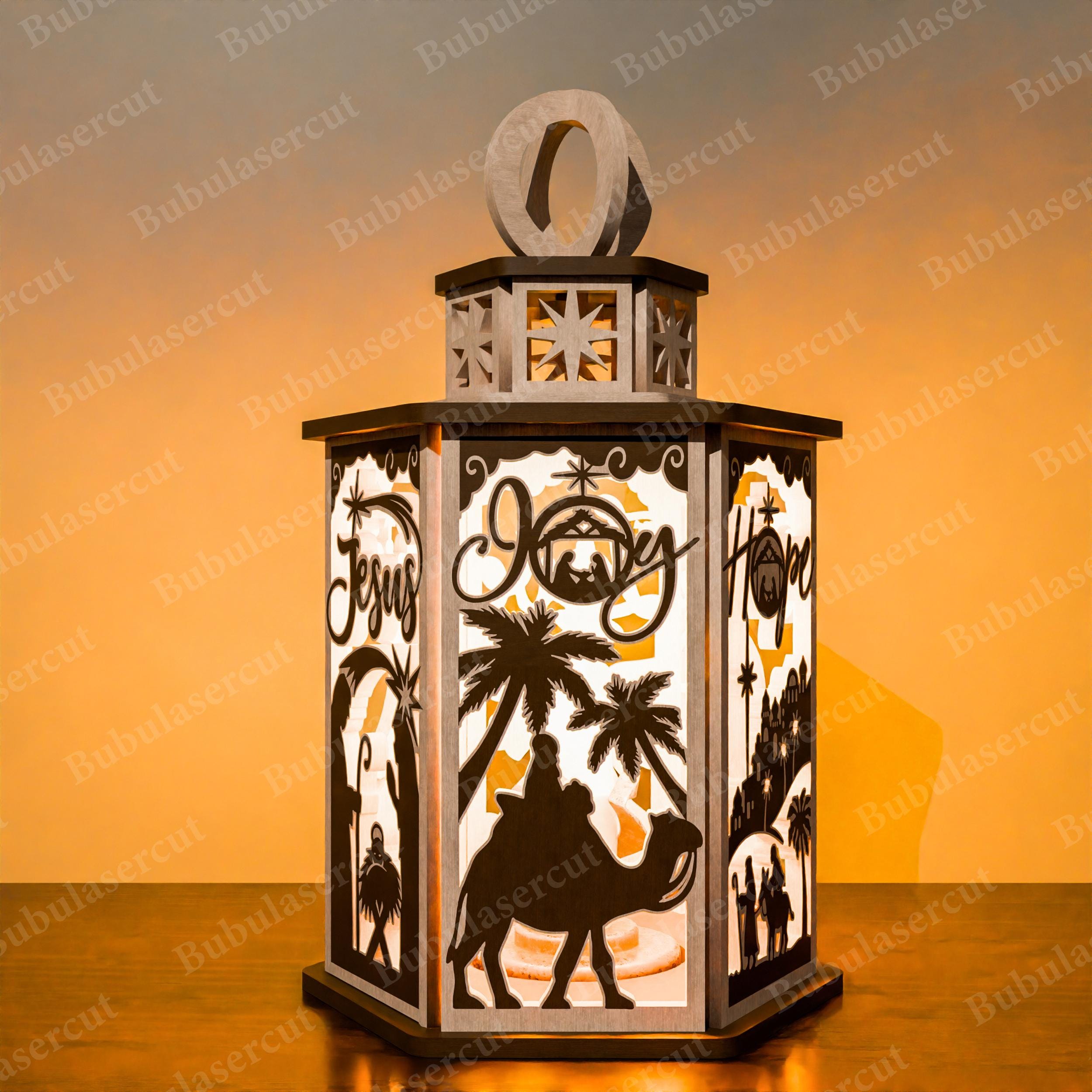 Bundle Nativity Lantern Laser Cut ,nativity Lantern Svg,nativity Scene ...