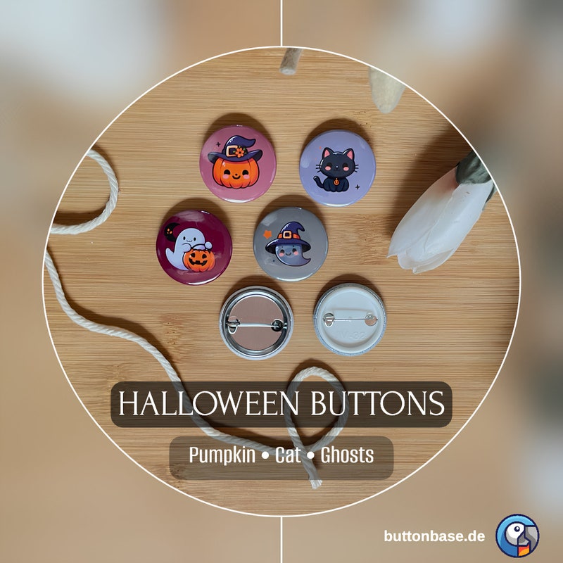 Halloween Buttons - Etsy