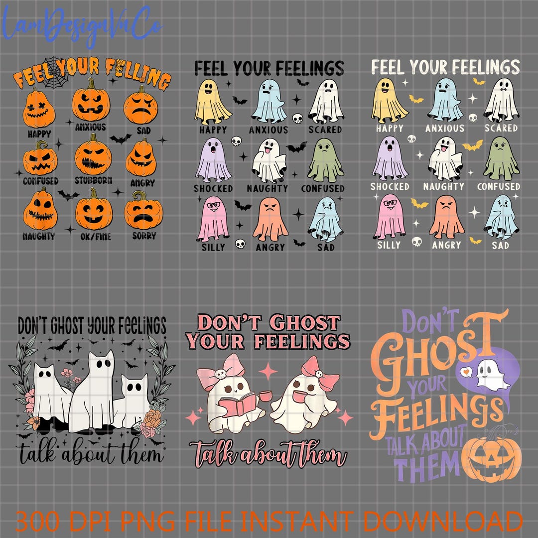 Mental Health Awareness Bundle Png, Feel Your Feeling Png, School ...