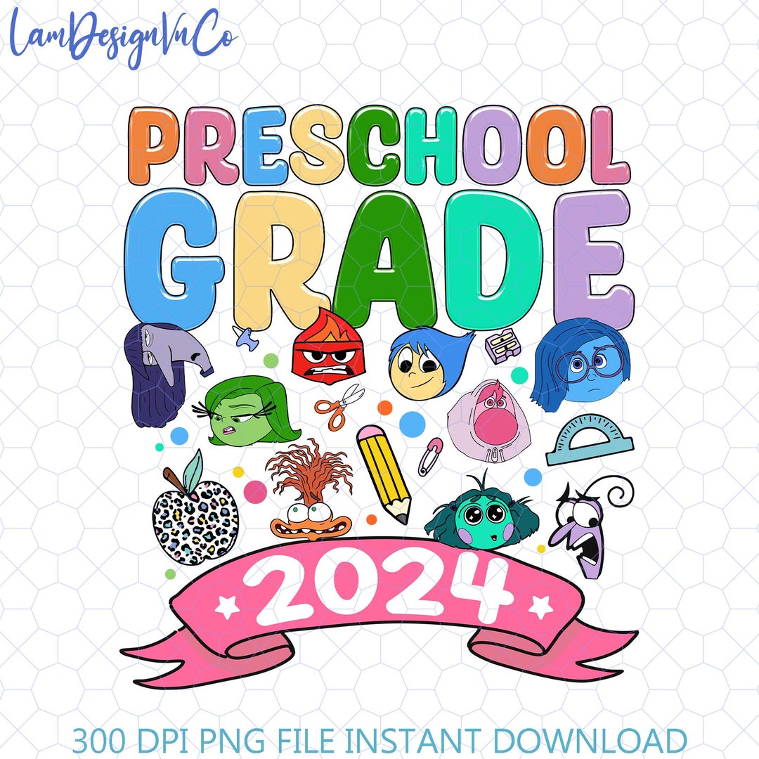 Inside Out 2 Back to School Png, Inside Out Preschool 2024 Inside Out ...