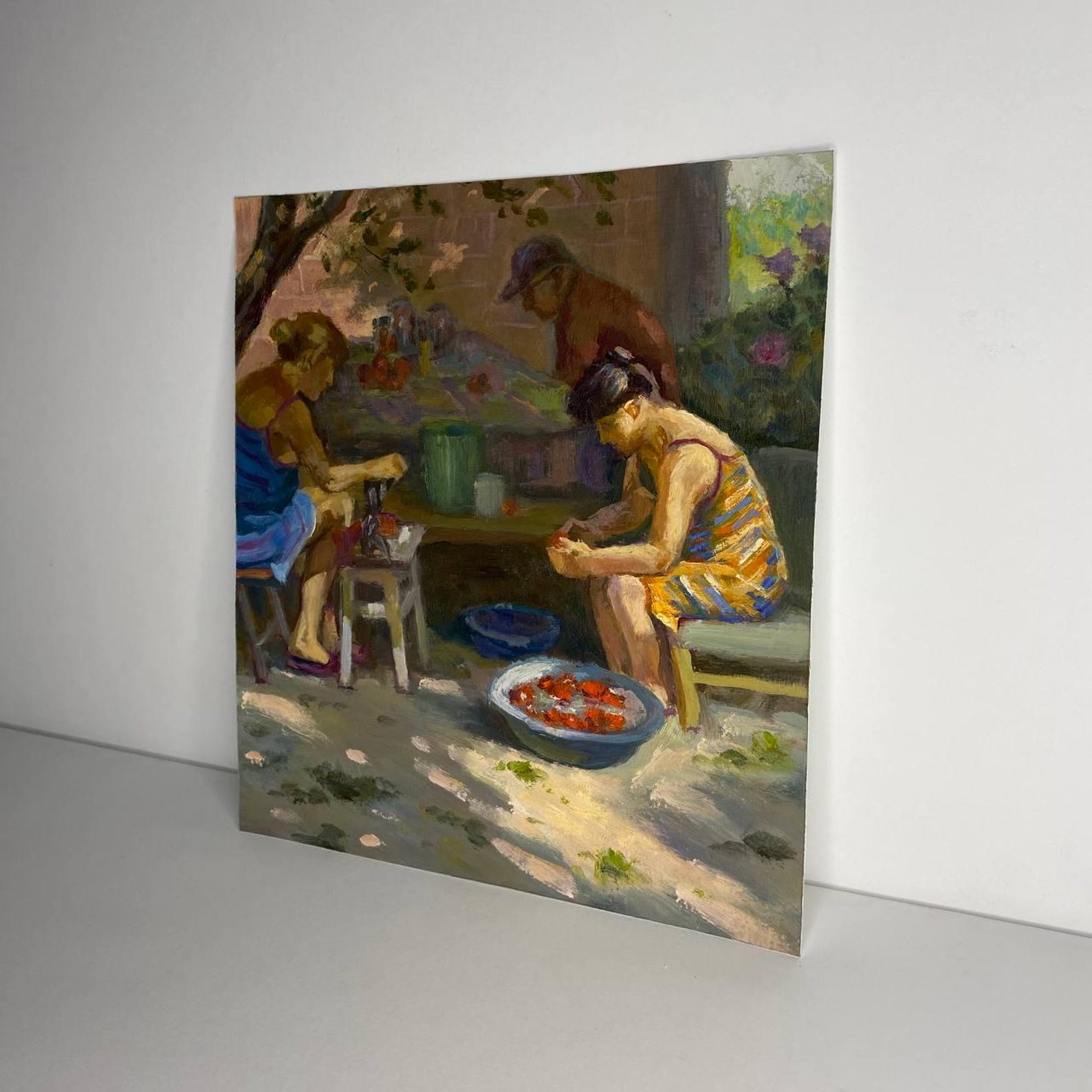 Summer Afternoon Chores Original Oil Painting 8x7.3 - Etsy