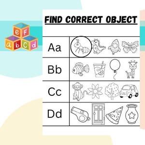 Printable Alphabet Learning Pages for Kids 6-page Educational Activity ...