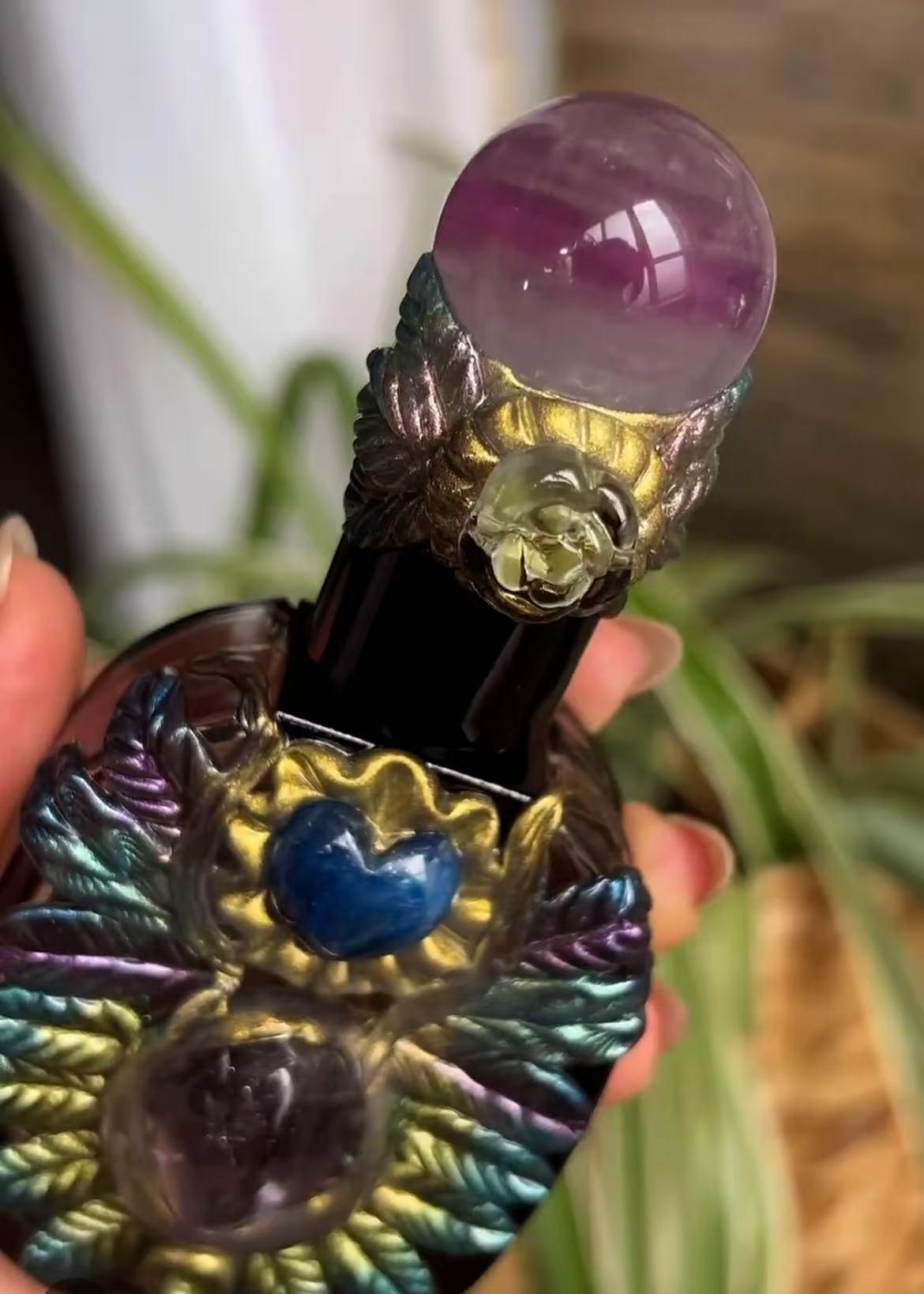 Crystal Magic Bottle: Tarot-inspired Mystical Home Decor - Etsy