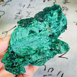 Enchanting Velvet Malachite Cluster - Natural Silky Green Crystal ...