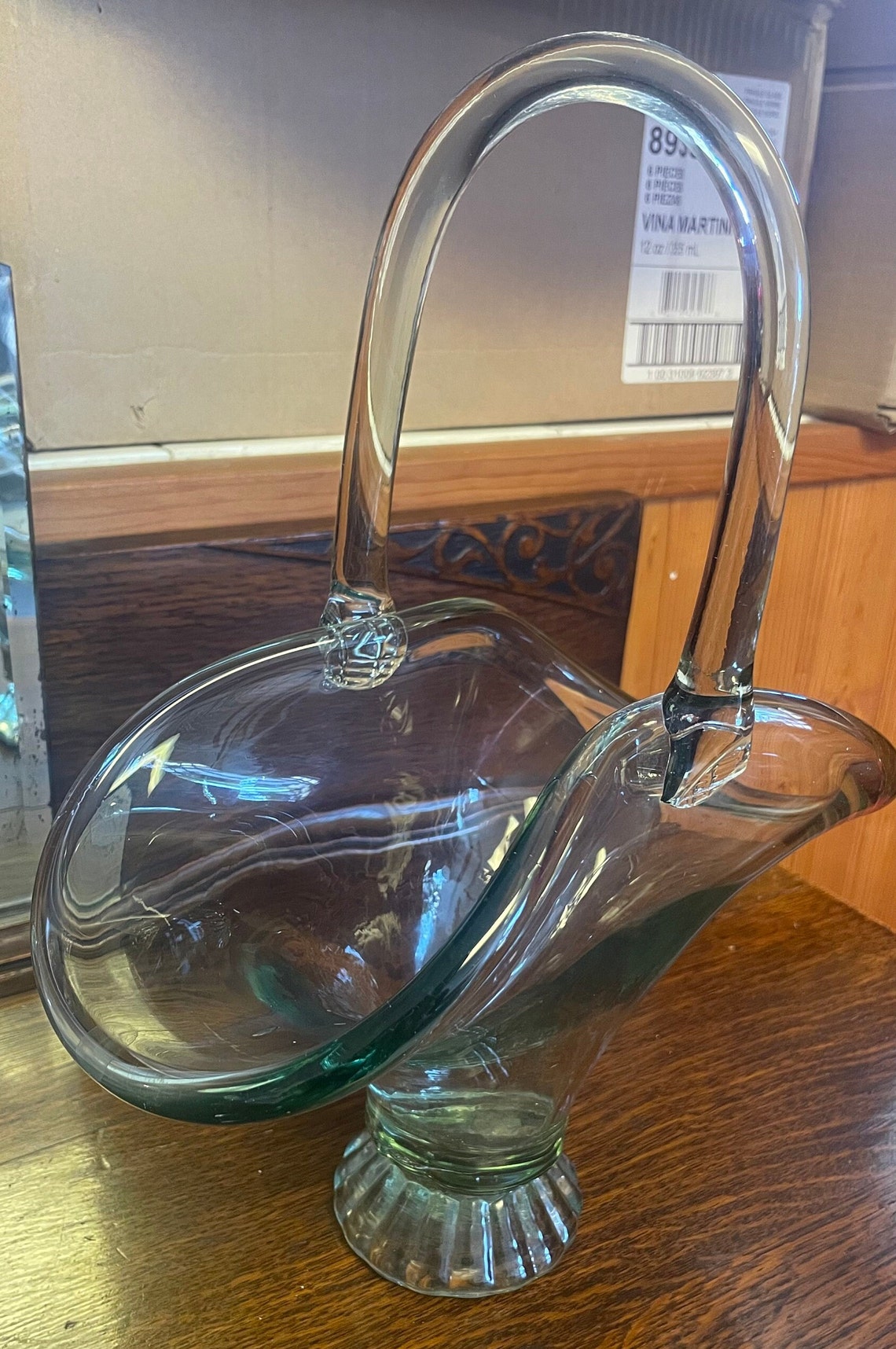 Vintage Glass Basket, Decorative Bowl/basket **** Great Condition! - Etsy