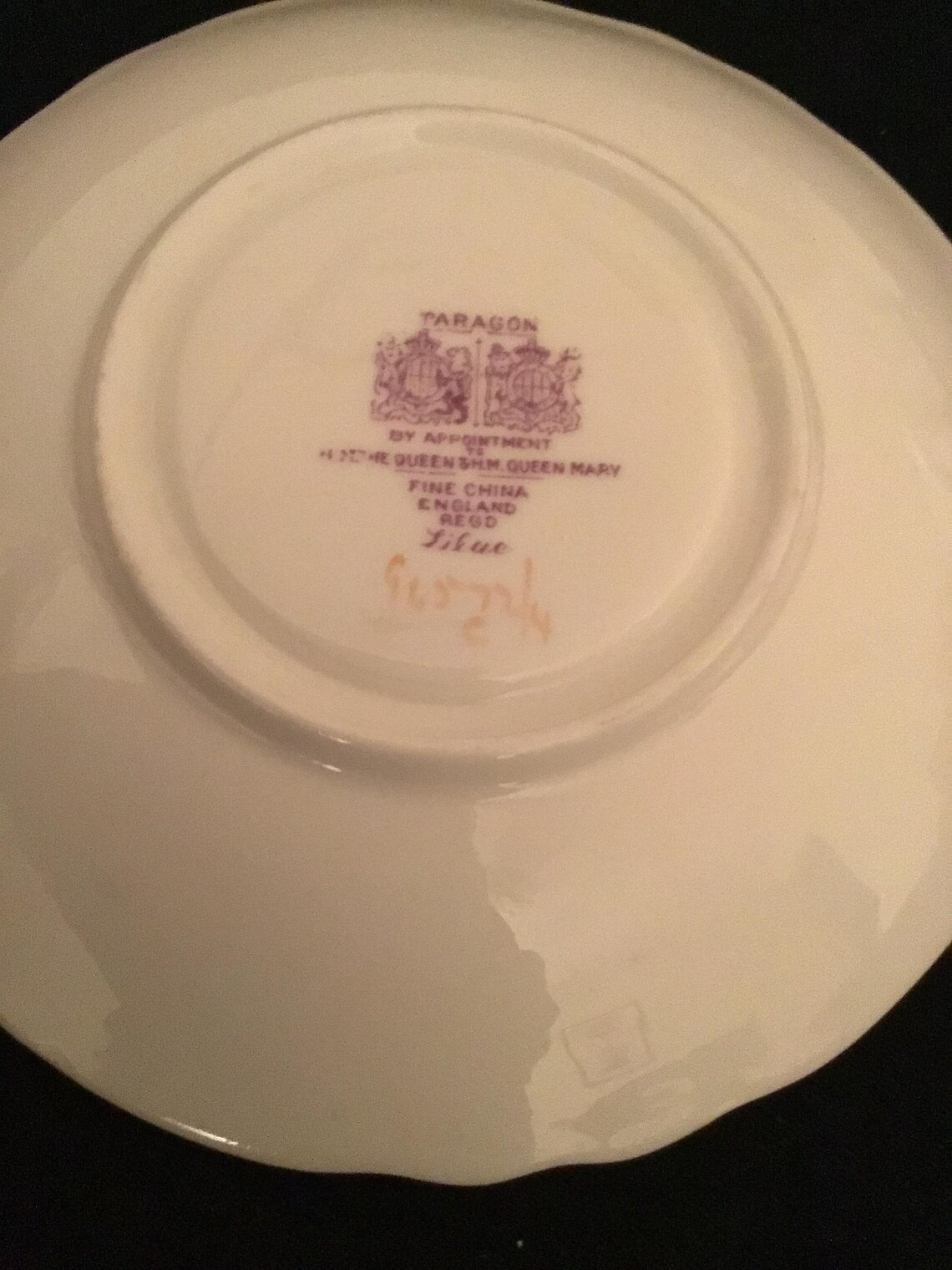 Antique Paragon 1930s Rare Fine Bone China Lilac Pattern Cup and Saucer ...