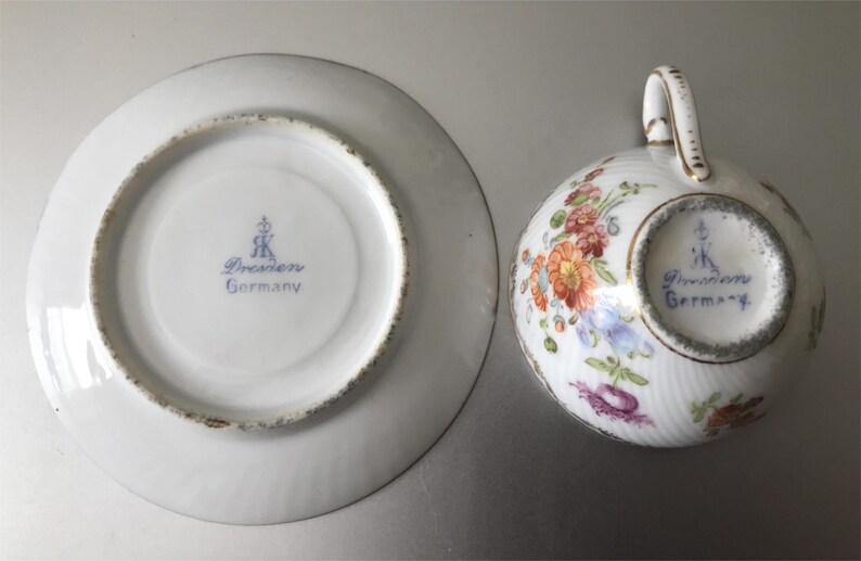 Late 1800s to Early 1900s Petite Delicate Cup and Saucer, Demitasse ...