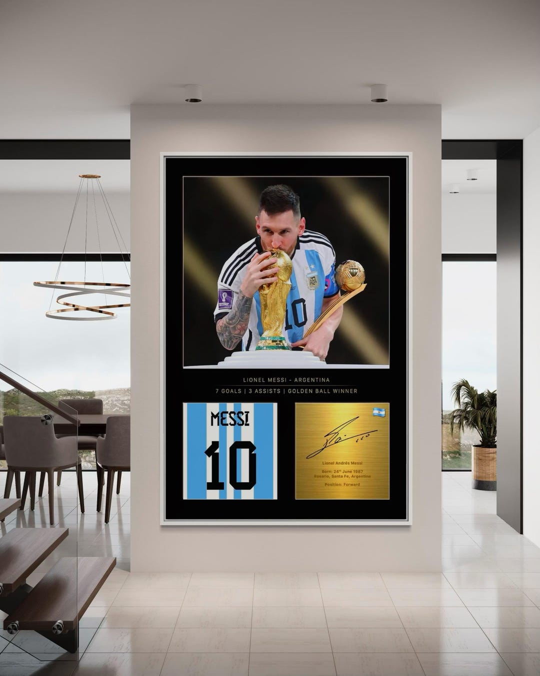 Lionel Messi 10 Canvas Wall Art, Motivational Art, Sports Stars, Messi ...