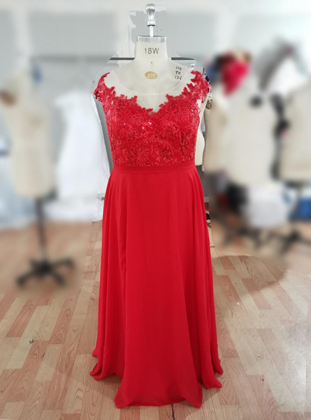 Plus Size Bridesmaid Dresses, Modest Red Bridesmaid Dresses Long, Best ...