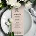 Western Wedding Menu Template, Instant Download Double-sided Wedding ...