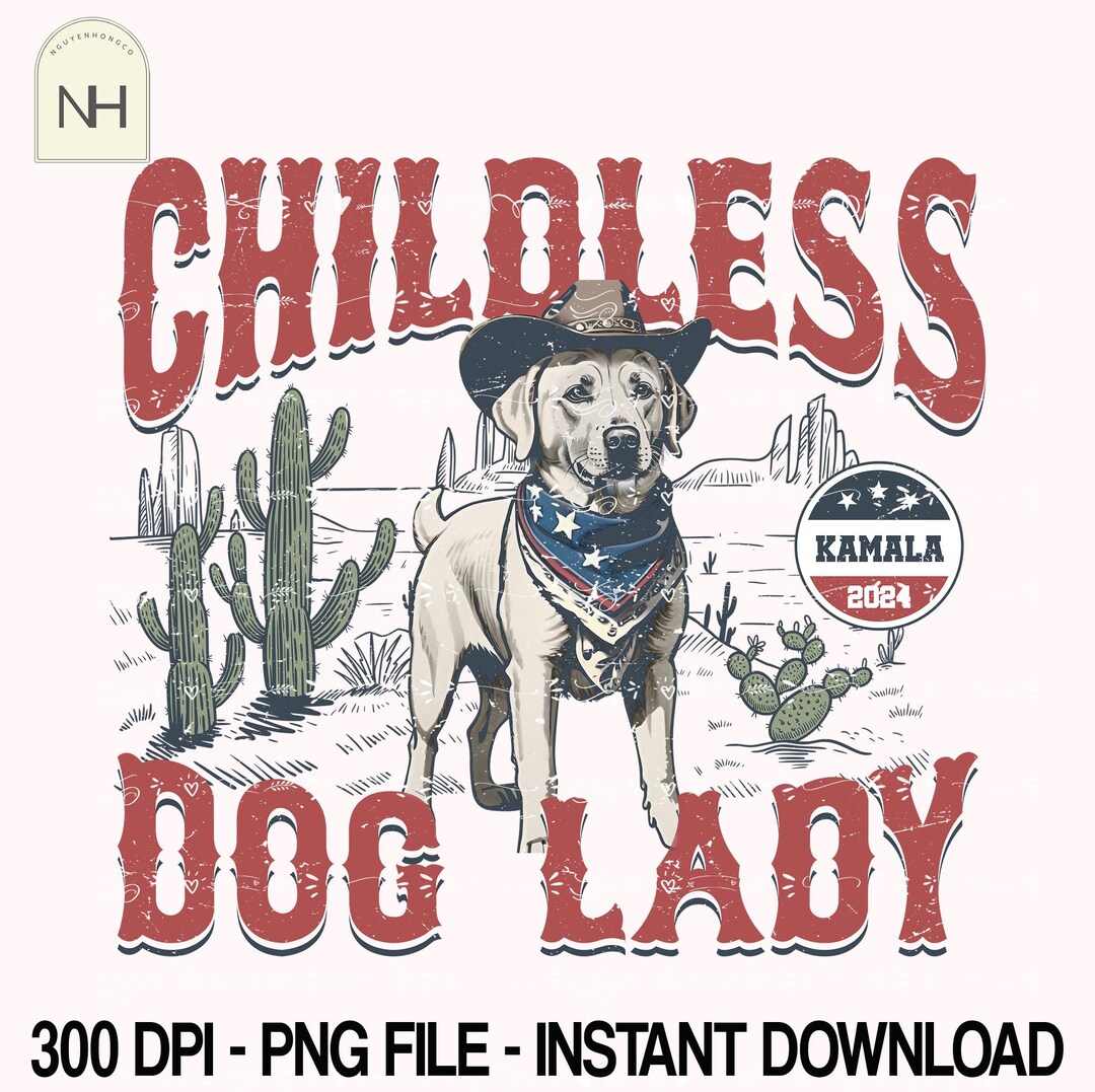 Childless Dog Lady Png, Western Dog Lady for Kamala Png, Madam ...
