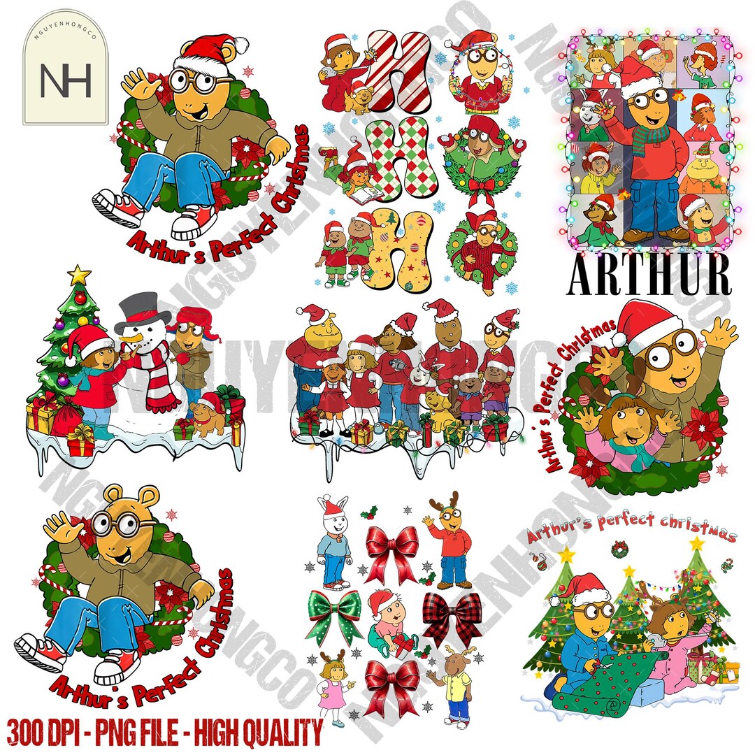 Arthur's Perfect Christmas Png Bundle, Arthur TV Show Christmas Bundle ...
