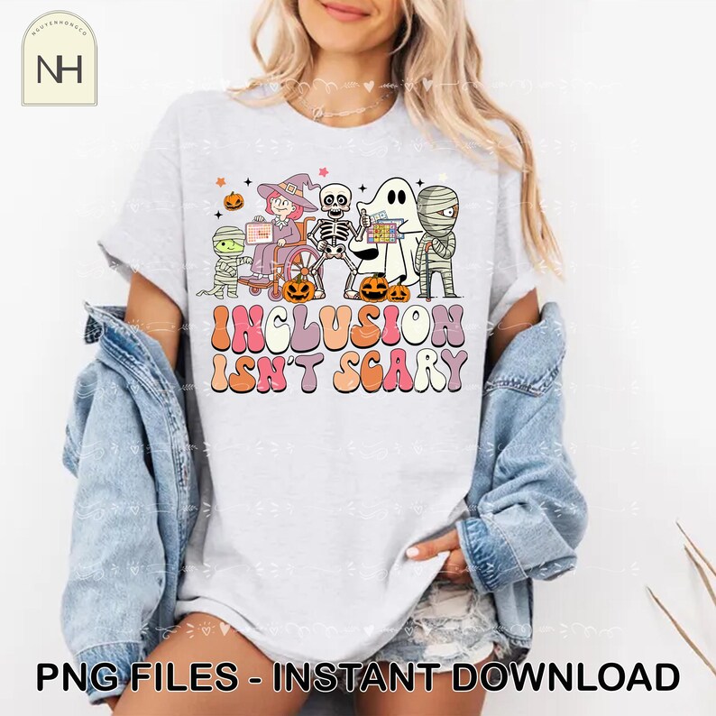 Inclusion Isn't Scary Png, SLP Halloween Png, Sped Teacher Png,skeleton ...