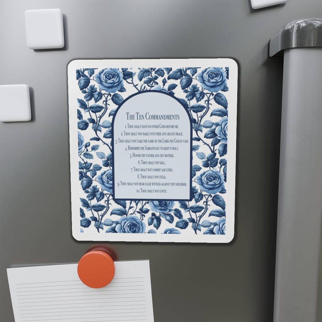 Ten Commandments Magnet, Christian Refrigerator Magnet Religious Gift ...