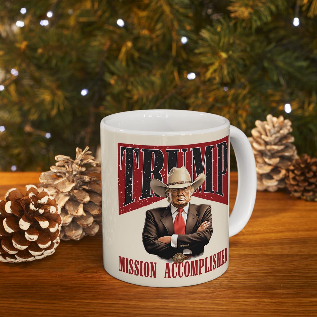 President Trump Coffee Mug, Trump Won Mug, Cowboy Trump, Donald Trump ...