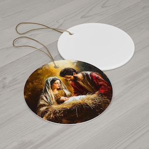 Jesus Ornament, Nativity Scene Ornament, Nativity Ornament, Christian ...