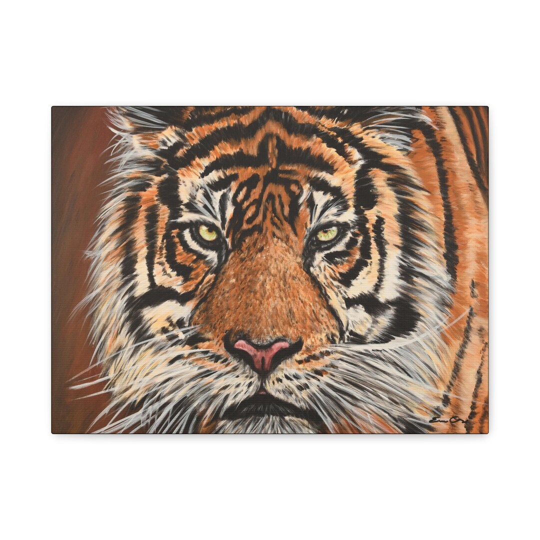 Tiger Wall Art, Tiger Canvas Print, Tiger Art Print, Tiger Painting ...