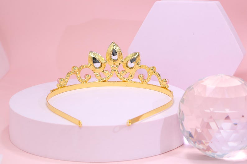 Rapunzel Tiara Headdress Pageant Birthday Party Gift Princess Crown ...