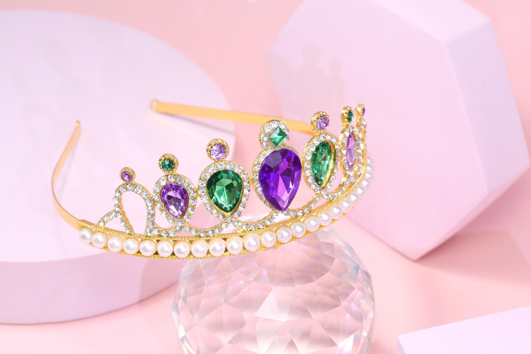 Mermaid Crown Princess Headpiece Gold Halloween Costume Girls Birhtday ...