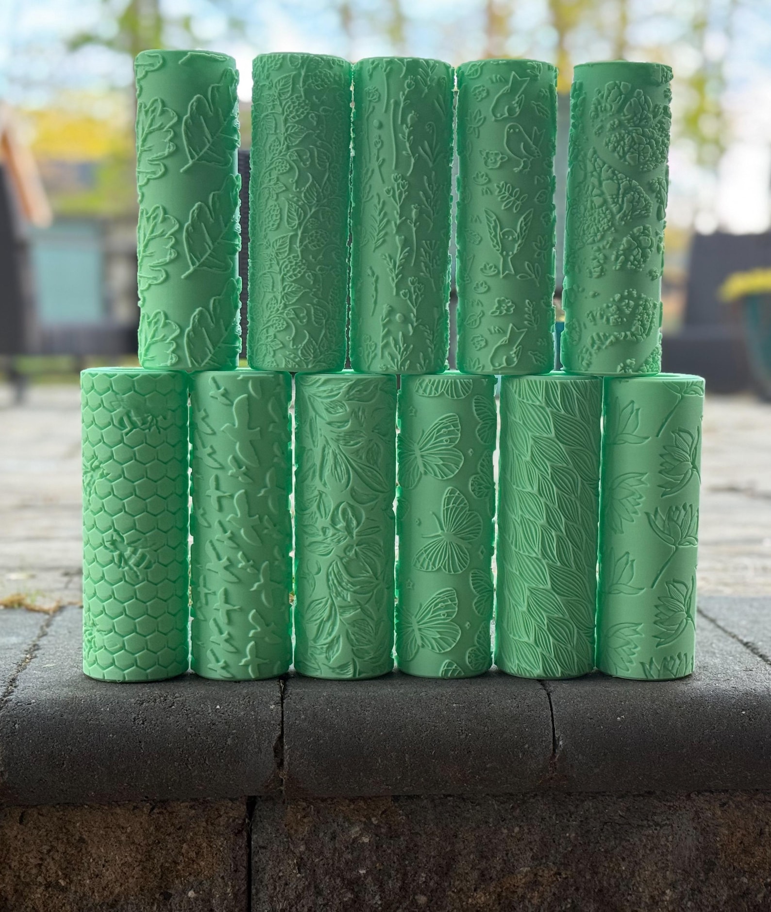 Nature Texture Rollers | 3demon | Pottery | Texture Roller - Etsy