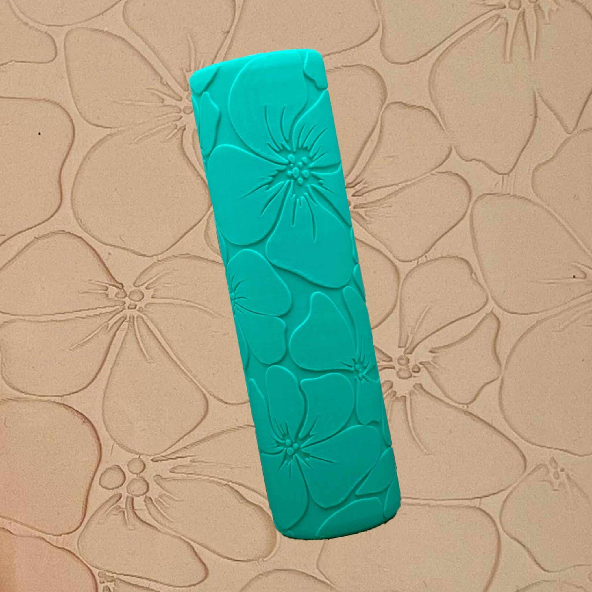 Poppy Flower Pottery Texture Roller - Etsy