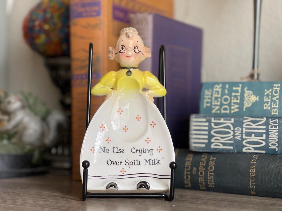 1950’s Enesco Vintage Granny Spoon Rest / Ceramic Wall Hanging (6.5x3 ...