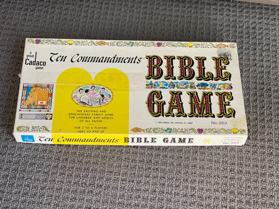 1960’s the Ten Commandments Vintage Bible Board Game - Etsy