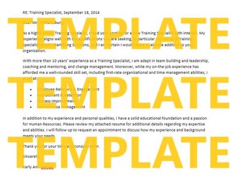 Cover Letter Example & Template - Etsy