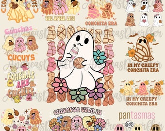Mexican Ghost Png Bundle, Creepy Conchita Era Png, Conchas and Cucuys Png, Conchas Ghost, Funny ...
