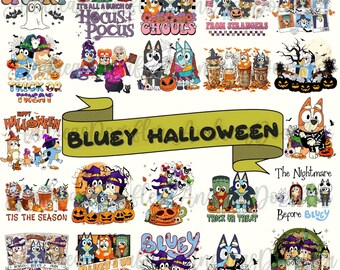 Bluey Halloween Png, Horror Character Png, Bluey Characters Png, Bluey ...