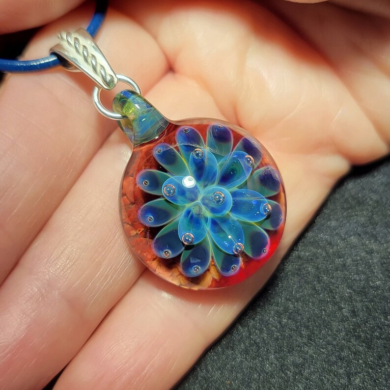 Borosilicate Implosion Choker Handmade Blown Glass Pendant - Etsy