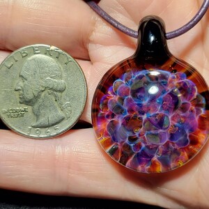 Borosilicate Implosion Pendant, Hand Blown Glass Frit Implosion ...