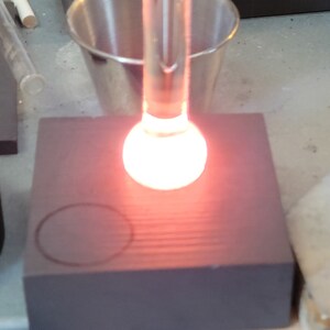 Borosilicate Implosion Pendant, Hand Blown Glass Frit Implosion ...