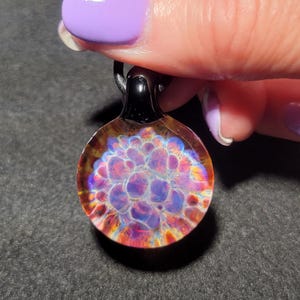 Borosilicate Implosion Pendant, Hand Blown Glass Frit Implosion ...