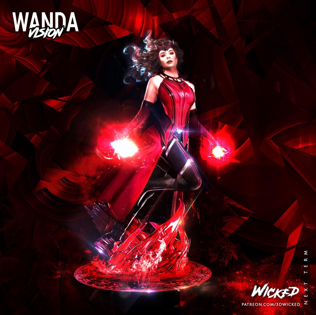 3D Wanda Maximoff Figure - Etsy