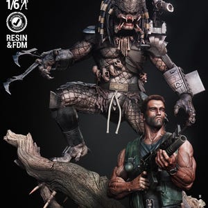 3D Predttor Dutchman Diorama Figure - Etsy
