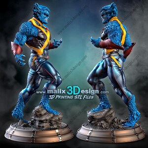 3D Blue Be*st Figure - Etsy