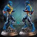 3D Blue Be*st Figure - Etsy