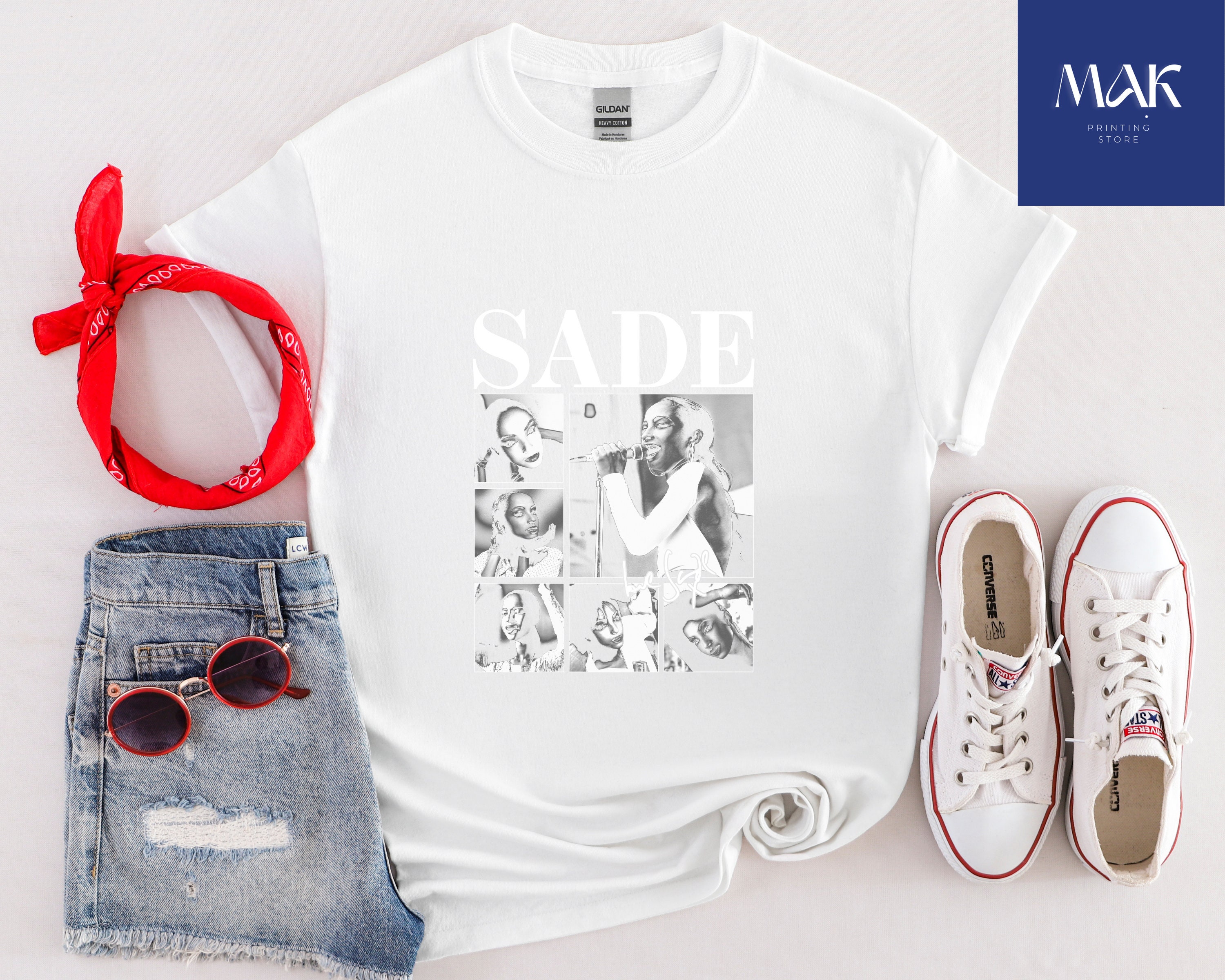Sade Retro Vintage, Retro Sade Shirt, Sade Concert Shirt, Sade Adu Pop ...
