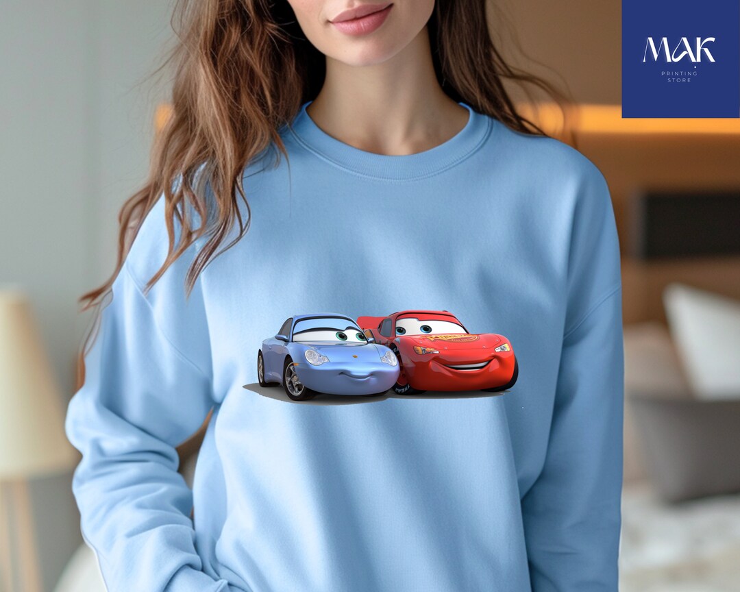 Cars Movie Couple Sweatshirt, Mcqueen Sally Sweatshirt, Cars Characters ...