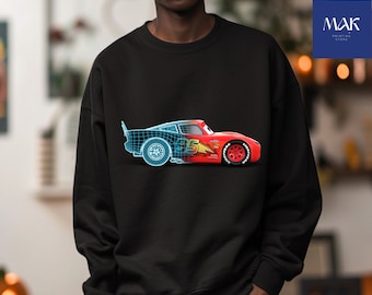 Mcqueen Sally Sweatshirt, Cars Movie Embroidered Couple Sweatshirt ...