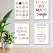 Kids Wall Art Printable Set | Growth Mindset & Big Feelings Posters ...