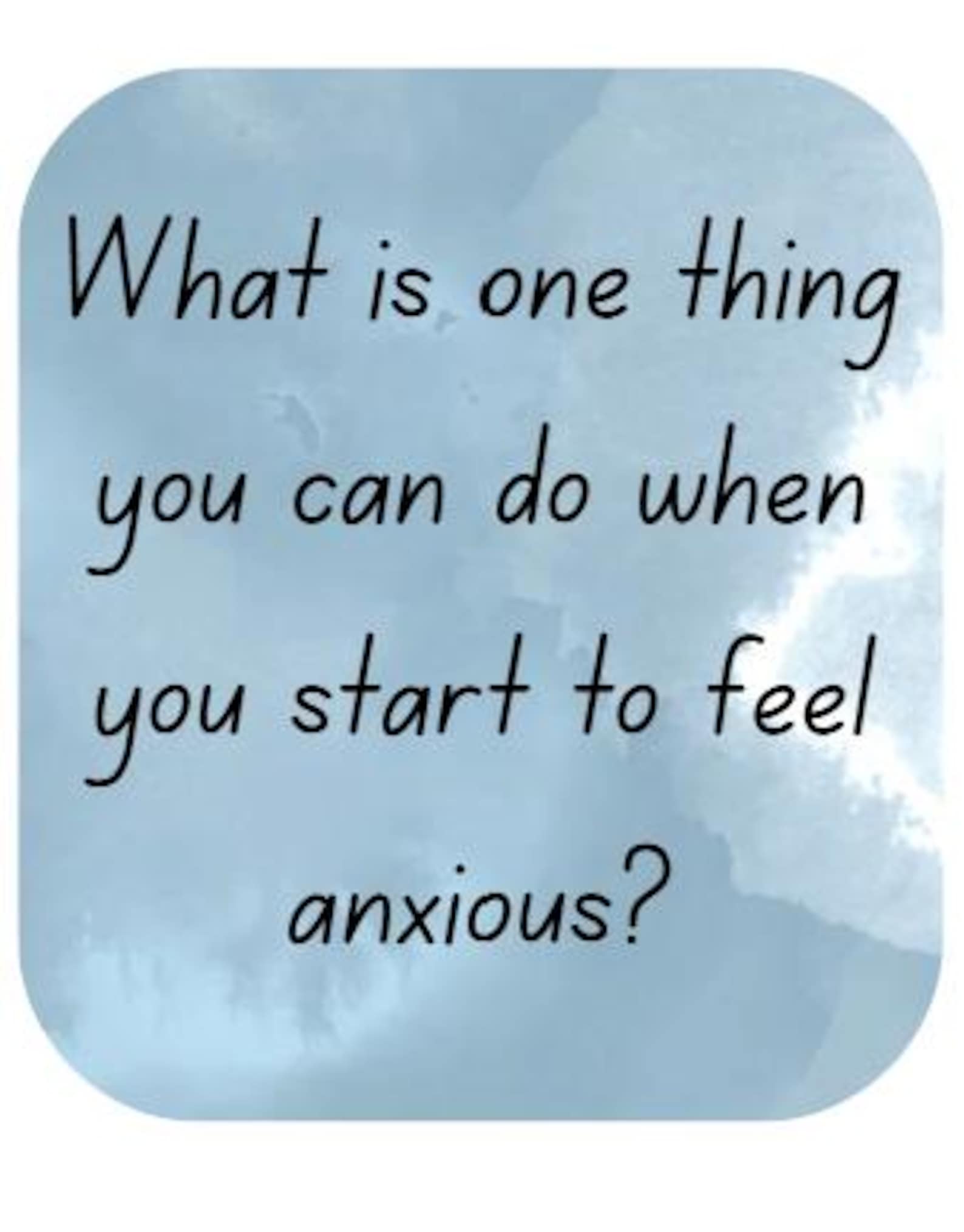 Printable Anxiety Conversation Starters for Kids | Mindfulness & Coping ...