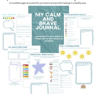 Calm and Brave Printable Journal for Kids - Etsy