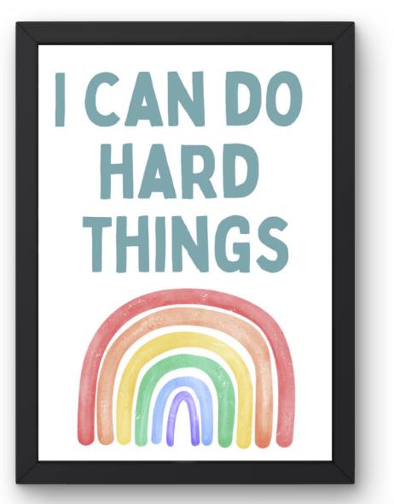 Printable Affirmation Wall Art for Kids | I Am Affirmations & I Can Do ...